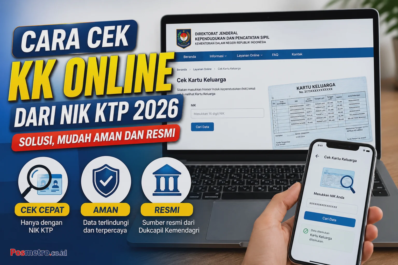 Cara Cek KK Online dari NIK KTP 2026 Solusi, Mudah Aman dan Resmi